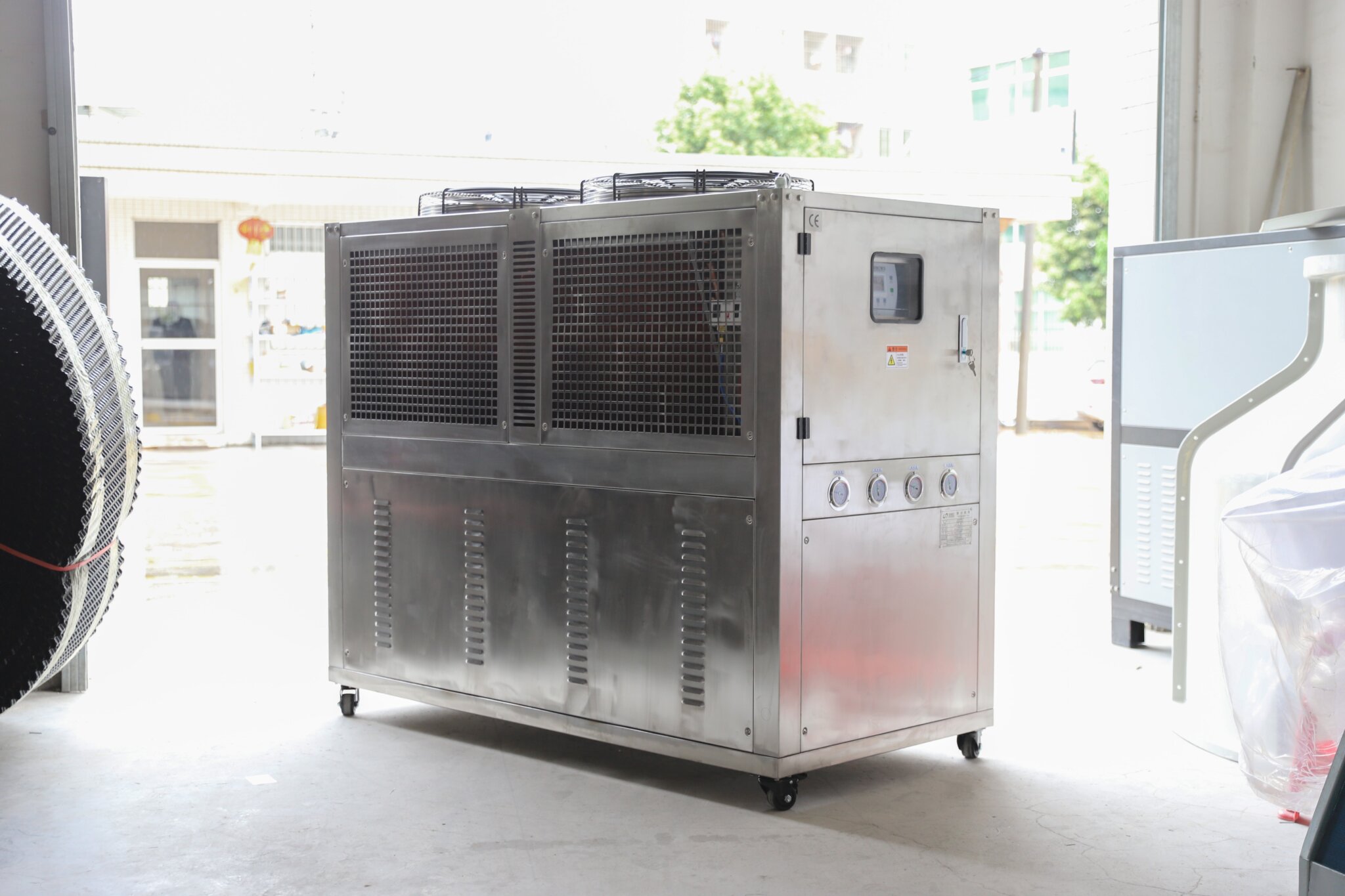 16 Ton Stainless Steel Cover Air-cooled Corrosion Resistant Chiller ...